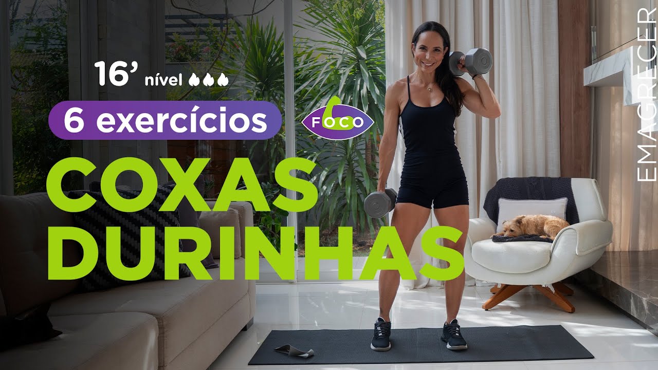 Top 6 exercícios pra flacidez na coxa - Carol Borba - YouTube