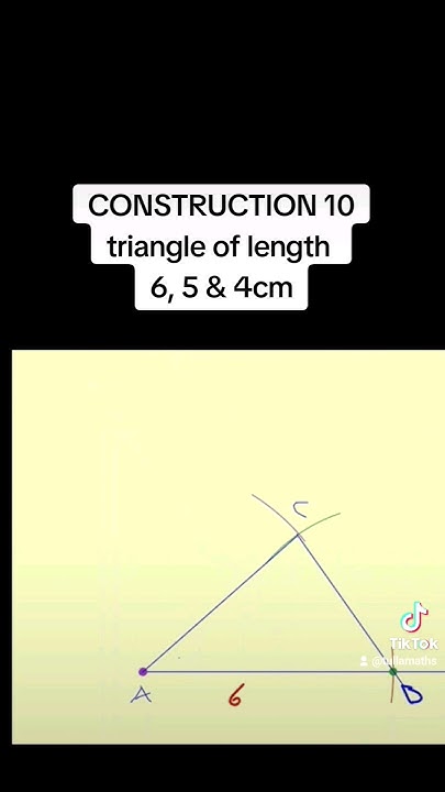 construct triangle #maths #geometry #construction #sketch #fyp #shorts ...