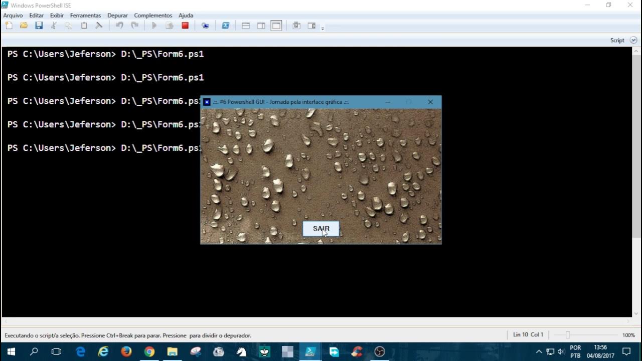 #6.1 Powershell GUI - Jornada pela interface gráfica - Tramento de ...