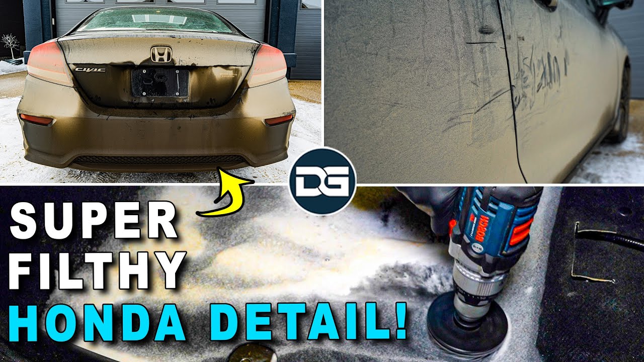 Deep Cleaning a FILTHY Honda Civic! | The Detail Geek - YouTube