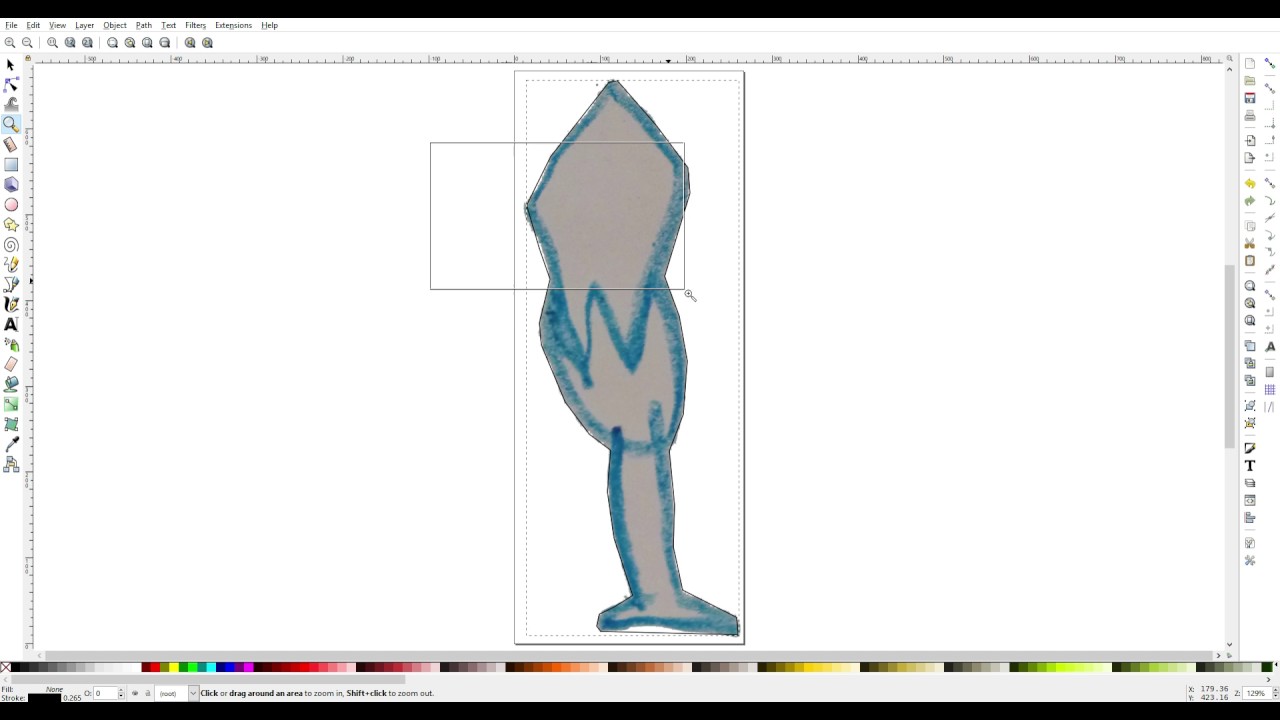 Tracing Out The Object In Inkscape Youtube
