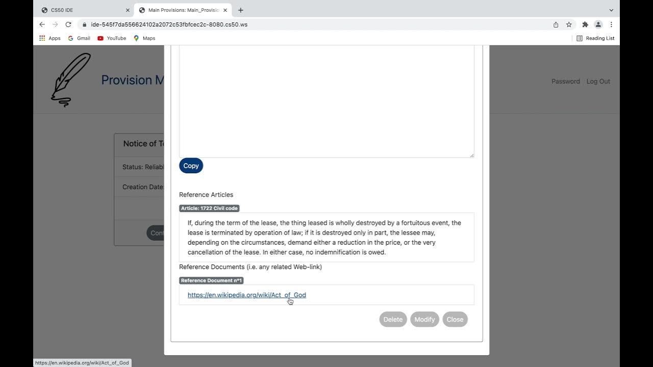 CS50 Final Project Web Application: ProvisionMaker - YouTube