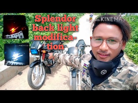 #Hero Splendor back light modification - YouTube