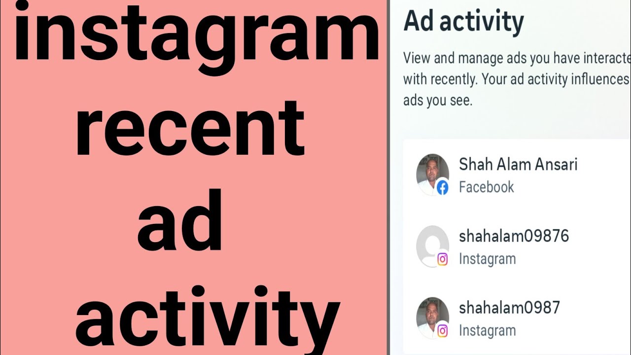 instagram recent ads activity - YouTube