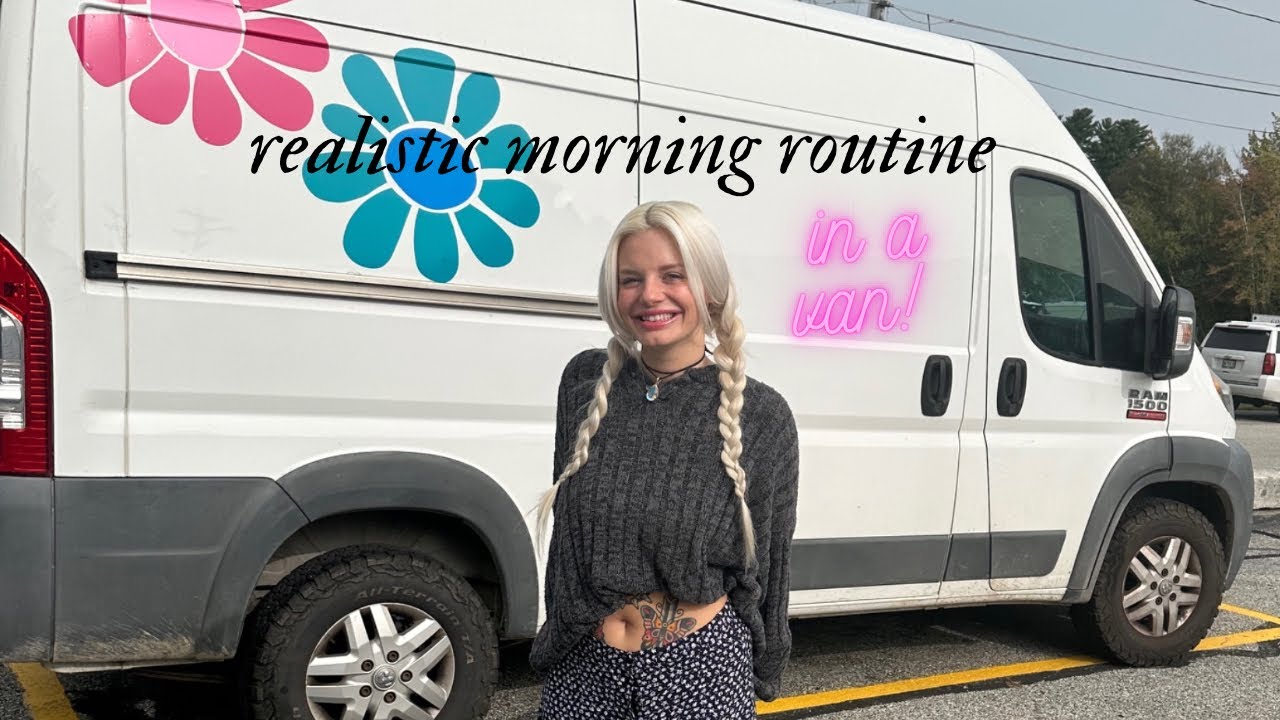 REALISTIC morning routine, relaxing vibes | van life - YouTube
