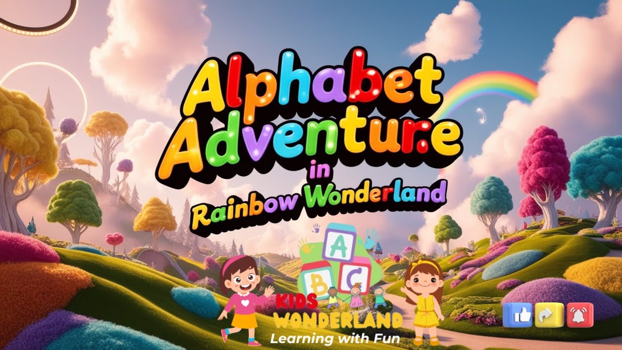 🍎🍇Alphabets Learning in Rainbow Wonderland | Kids Wonderland Zone! 🌈 ...