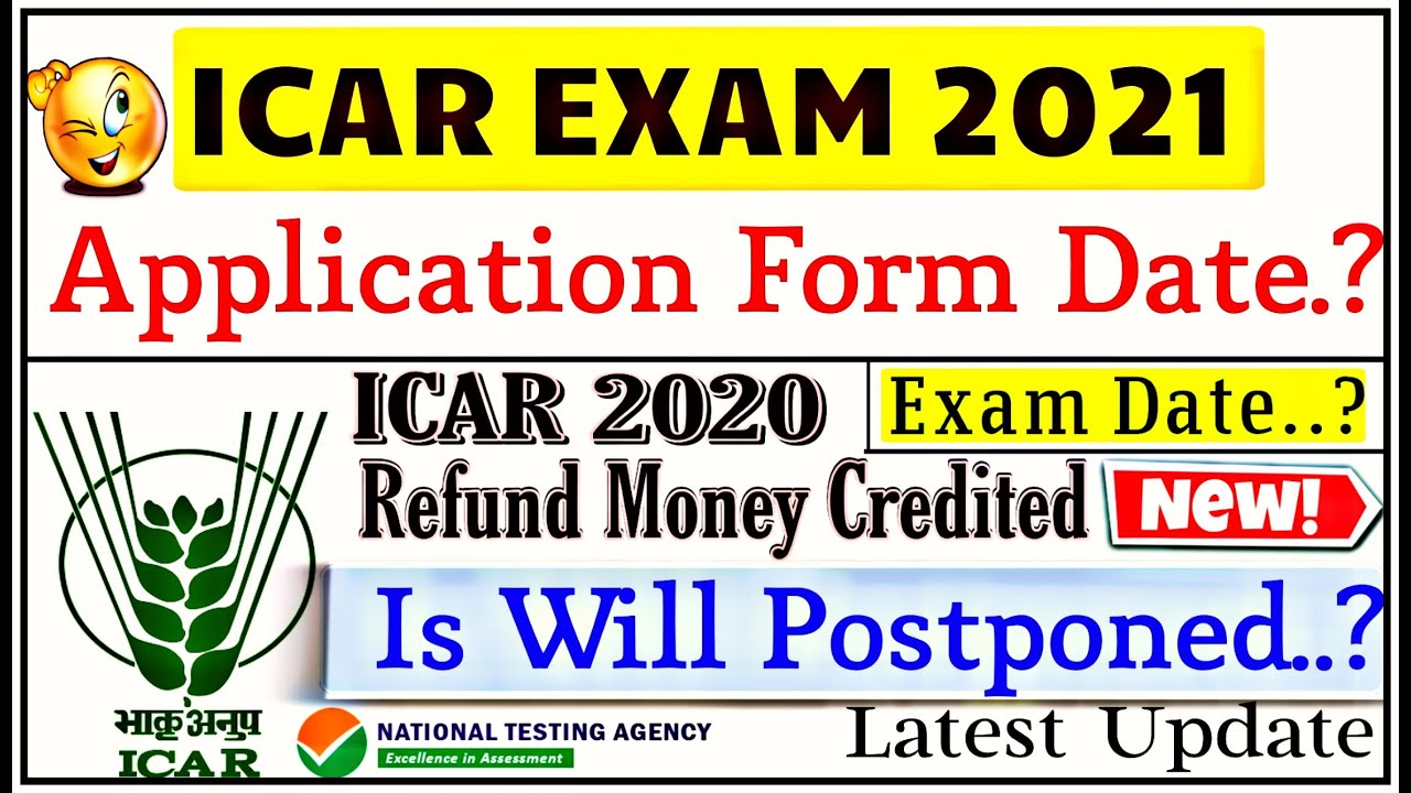 icar application form 2021 | icar exam 2021 | icar counselling 2020 ...