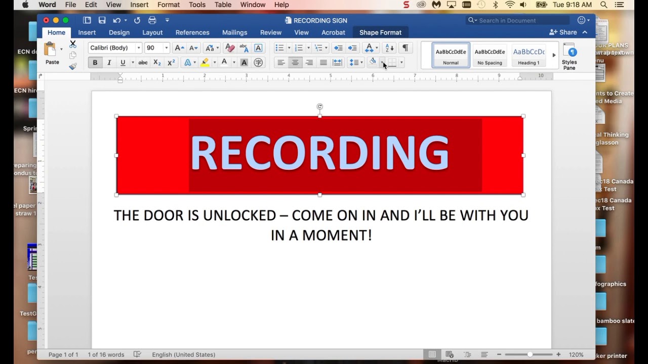 CREATE VISUALS WITH WORD - YouTube