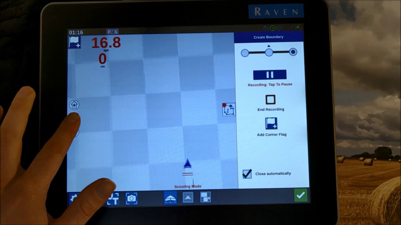 Raven - CR12 - How To - Record boundary without corner points - YouTube