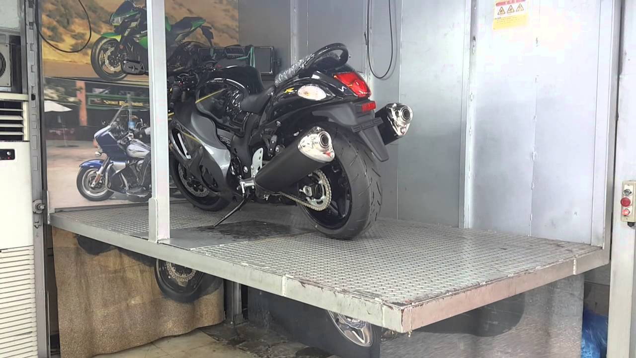 Gsx1300 hayabusa lift down motorbank korea - YouTube