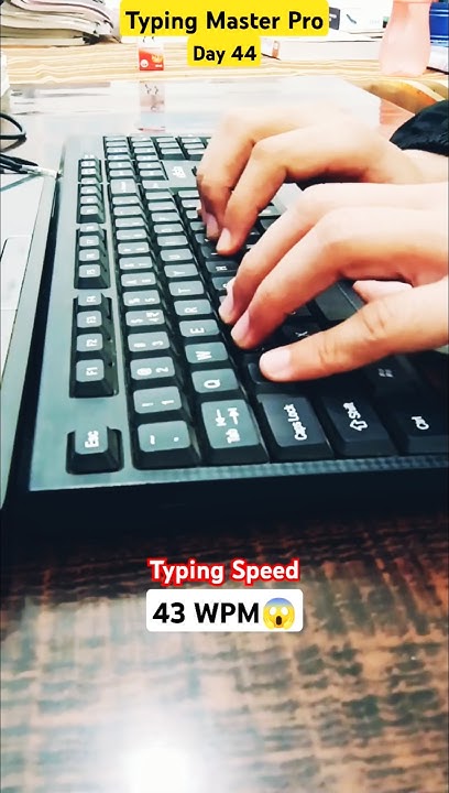 Typing Master Pro | 43 WPM😓 Typing Speed| English Typing practice# ...