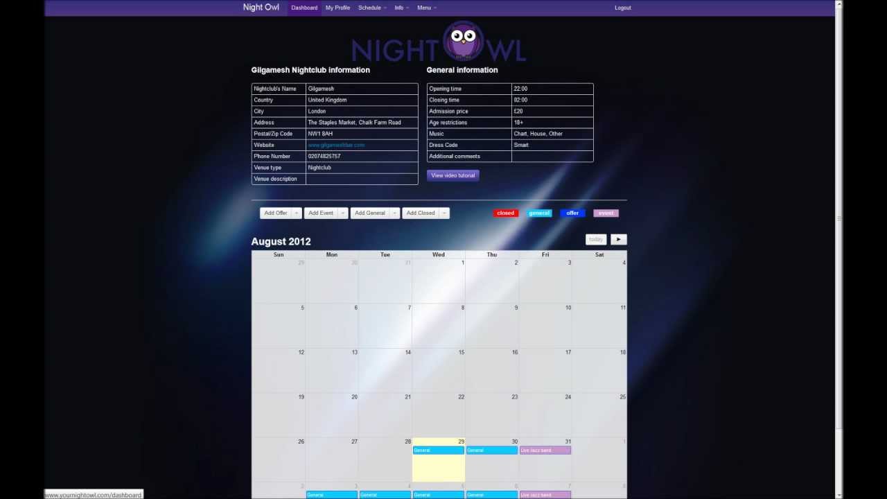 Your Night Owl Tutorial Video - YouTube