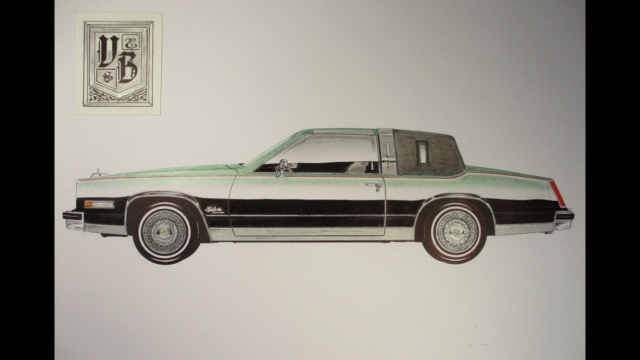 KURLAND Cadillac & Oldsmobile CADILLAC Eldorado T 1979.Drawing with ...