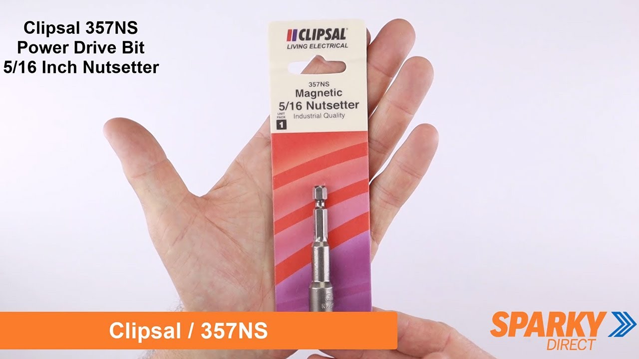 Clipsal 357NS Power Drive Bit 5/16 Inch Nutsetter - YouTube
