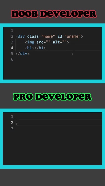 Noob vs pro Developer #developer #programming #webdesign #frontend #coding #coder #html #css # ...