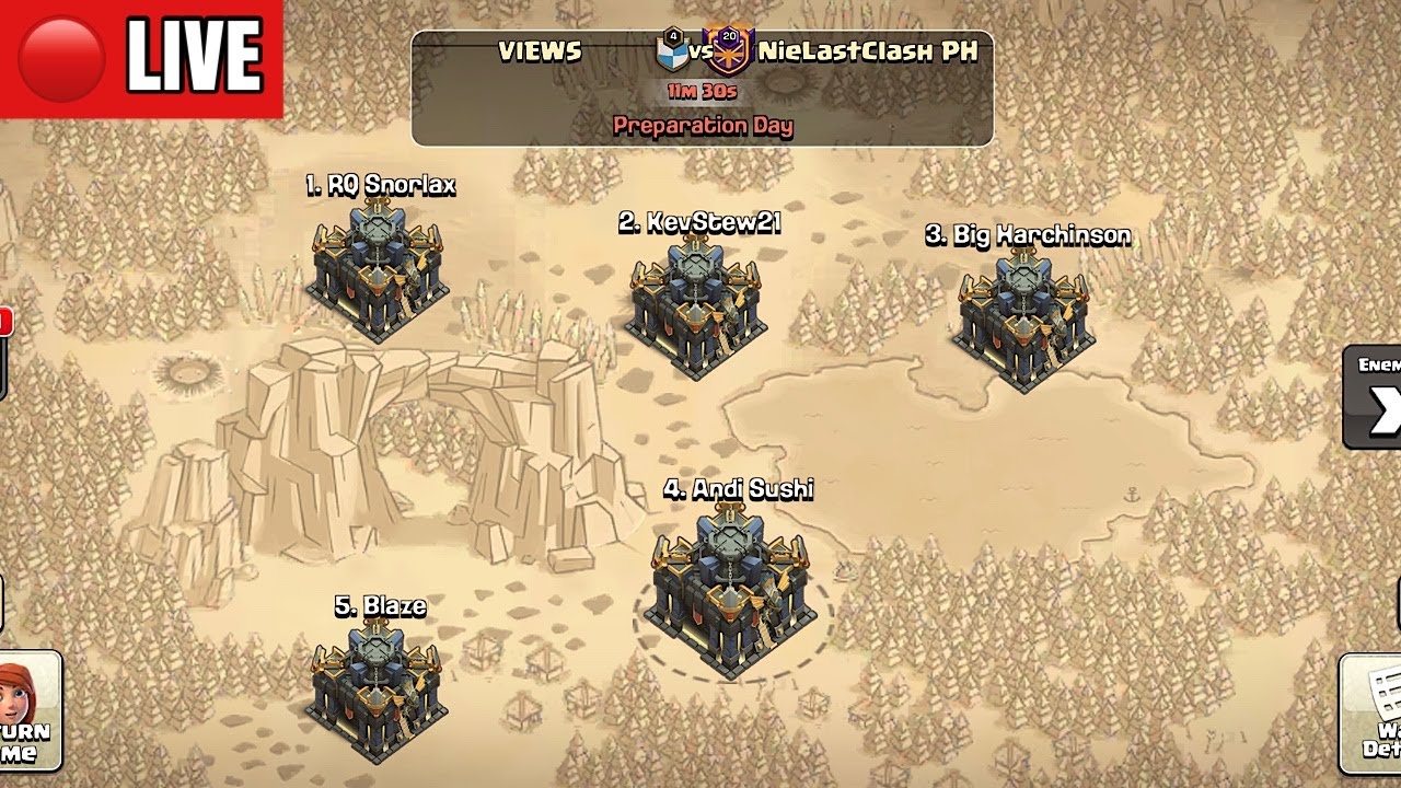 🔴 LIVE - MOST SERIOUS CLAN WAR WITH VIEWERS + RECRUITING CLAN MEMBERS ...