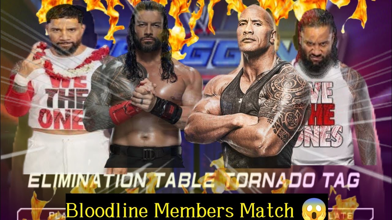 WWE Bloodline Members Table Match 😱 #wwe #viralvideo #romanreigns - YouTube
