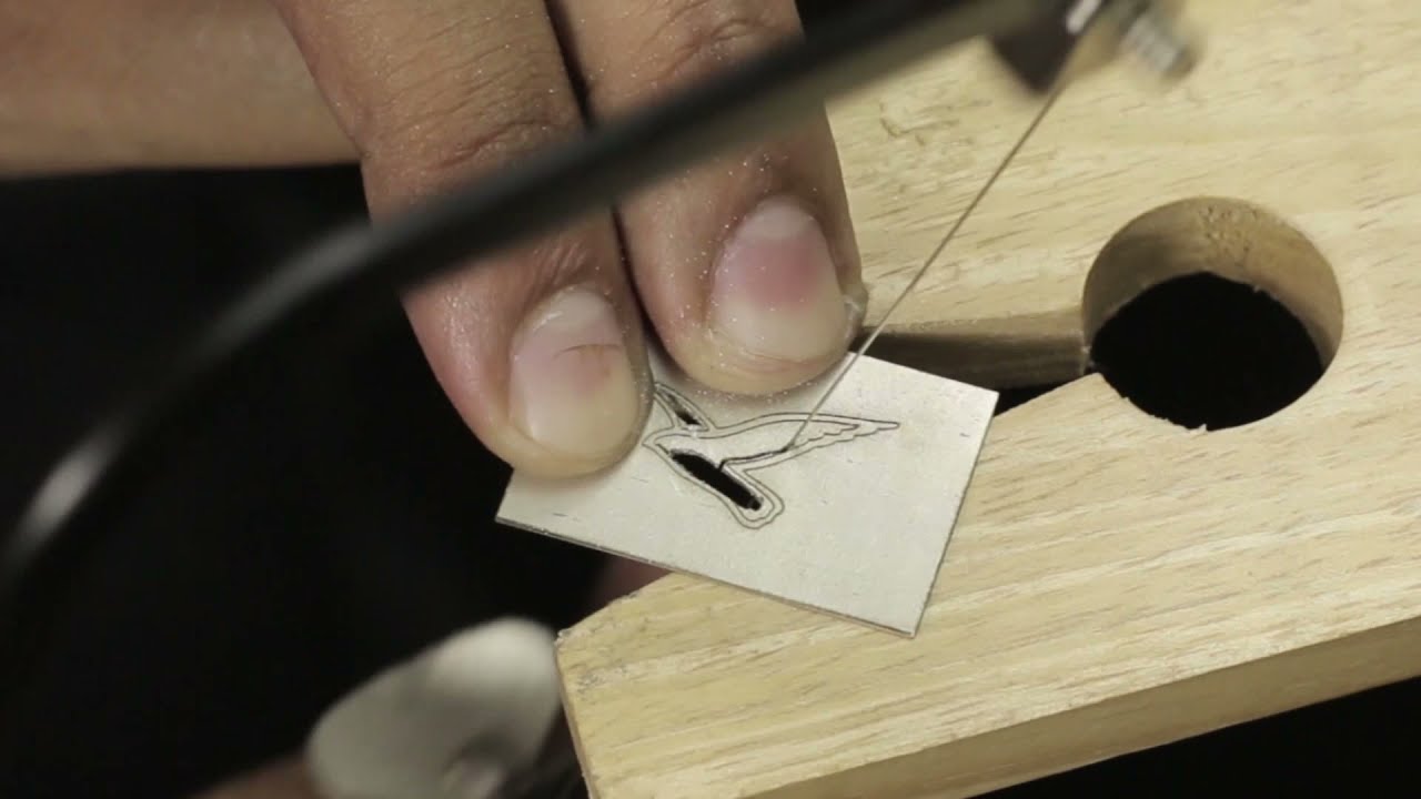 Silver cutting using jeweler's saw by Parth Kothekar - YouTube