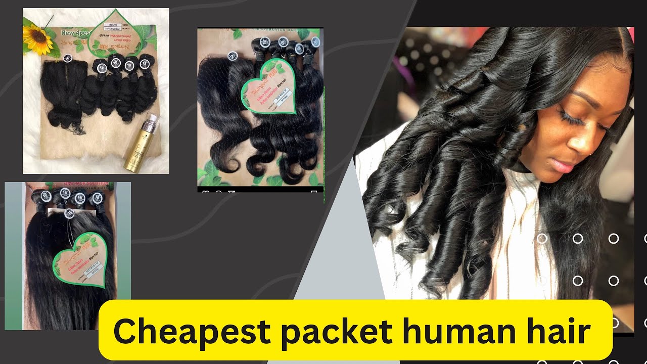 I got this packet human hair for just 11k #marigold packet hair - YouTube