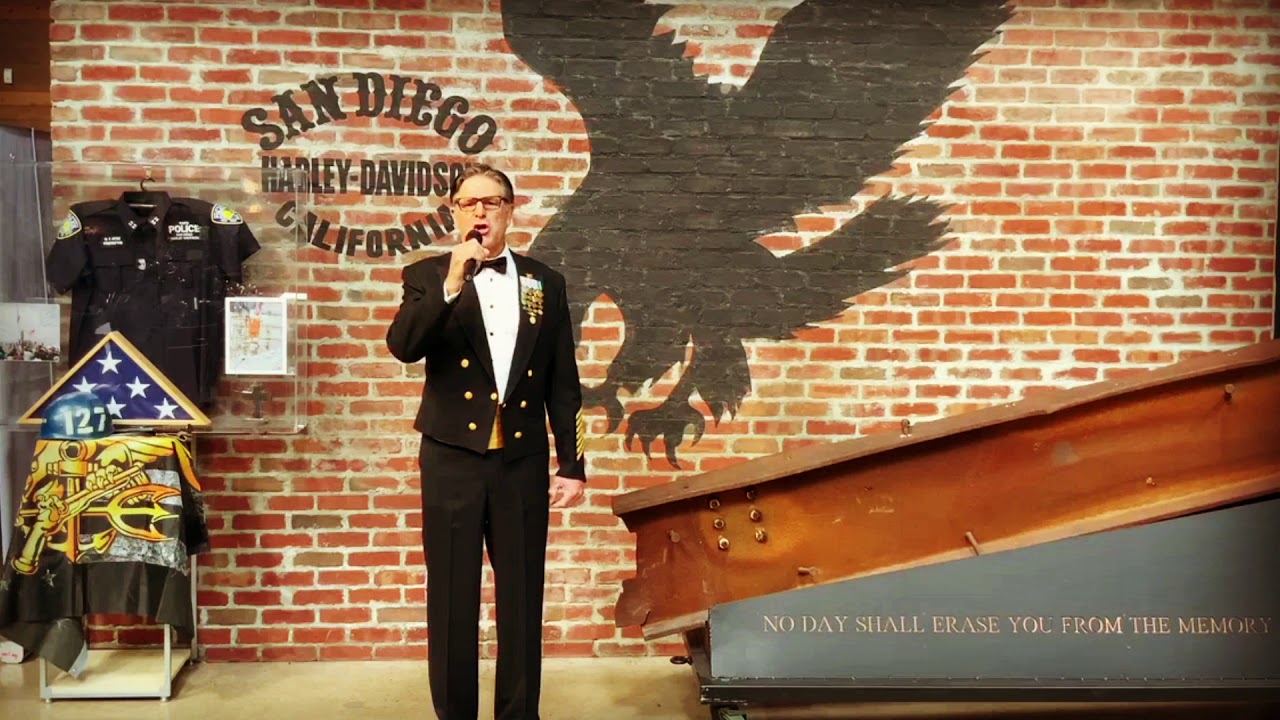 Navy SEAL Patrick D. Ellis RET Master Chief sings the Star Spangled ...