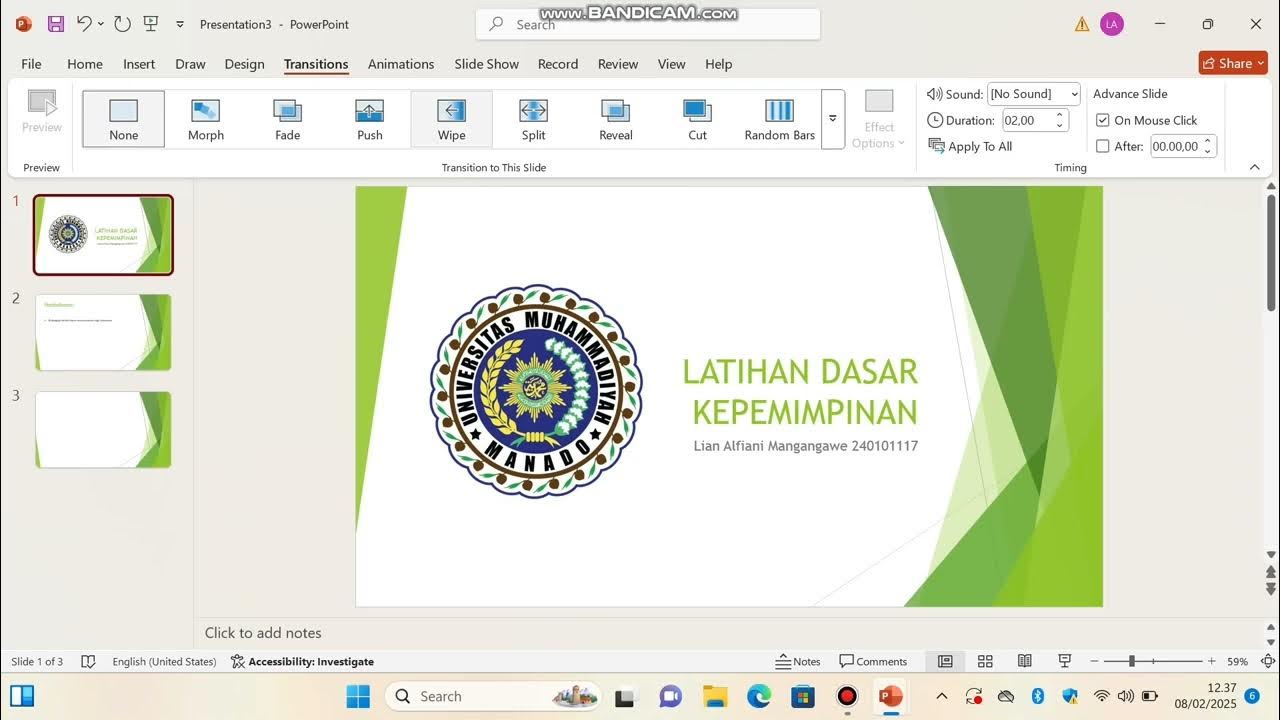 tutorial membuat powerpoint bagi pemula - YouTube