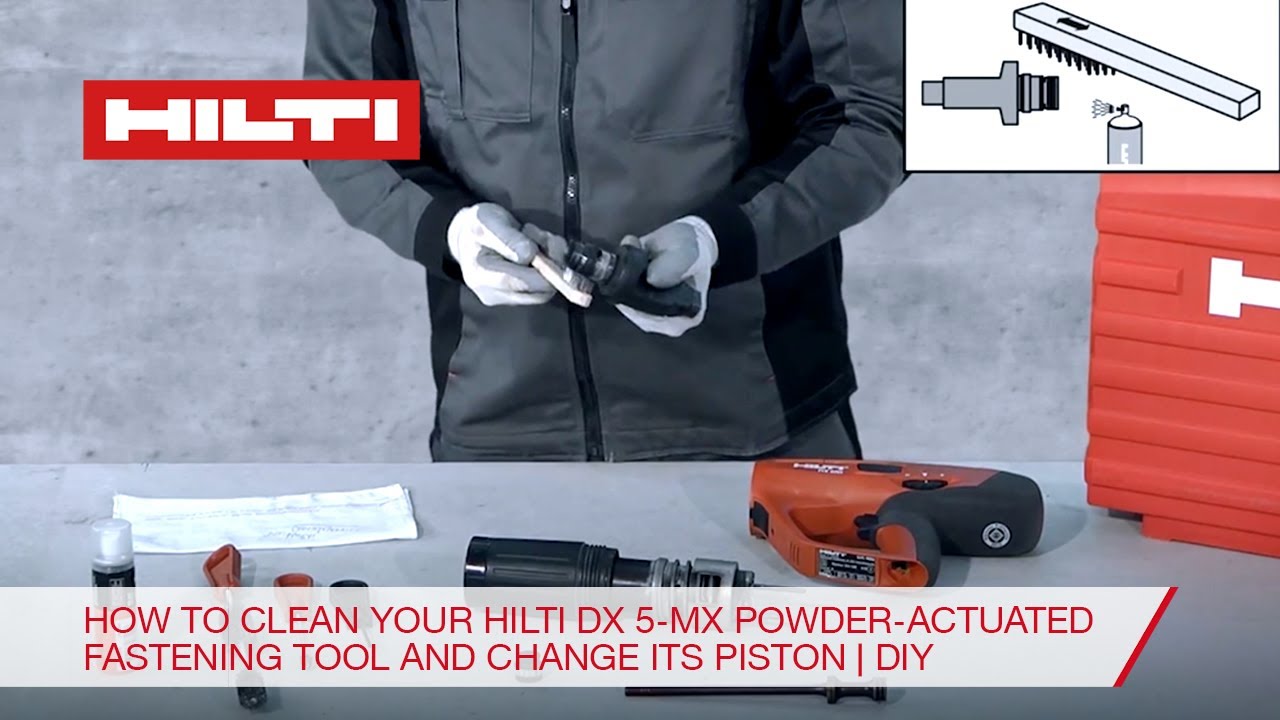 How to clean your Hilti DX 5-MX Powder-Actuated fastening tool and ...