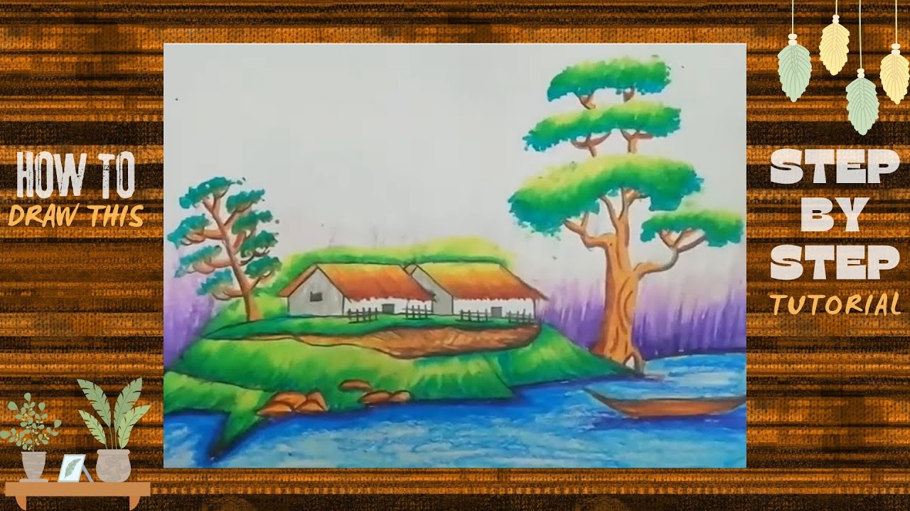HOW TO DRAW A BEAUTIFUL VILLAGE IN JUST 10 MINUTES: STEP-BY-STEP ...