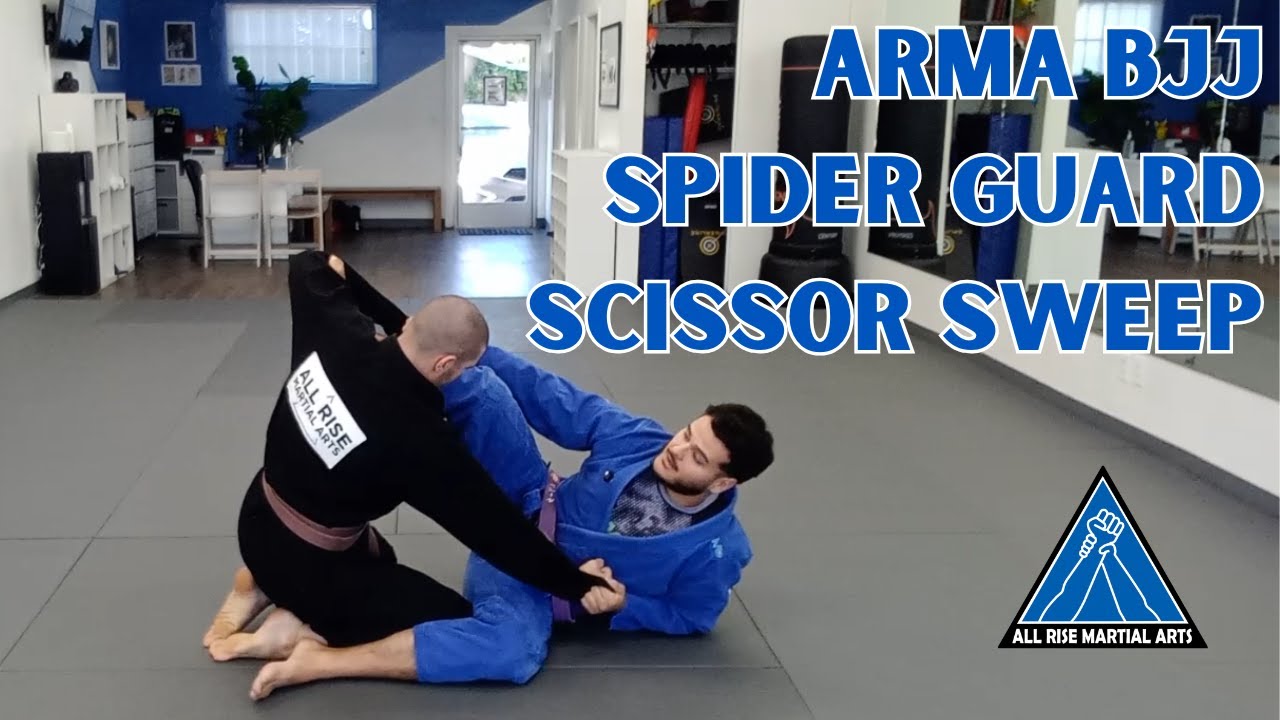 ARMA BJJ Spider Guard Scissor Sweep - YouTube