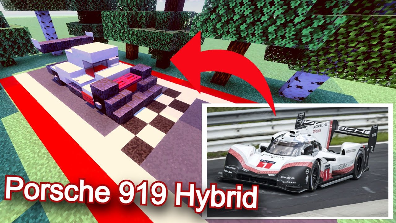 How to build a Porsche 919 Hybrid in Minecraft - YouTube