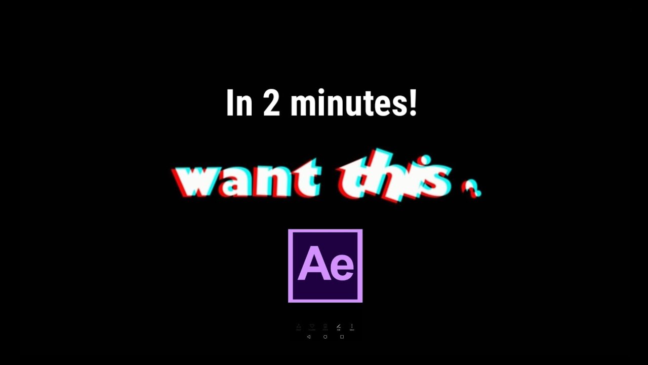 How to make cool text animation in 2 minutes! | after effects tutorial ...