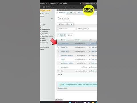 Delete Mysql database in Mysql phpMyAdmin (Localhost/XAMPP) #shorts #mysql #web3 - YouTube