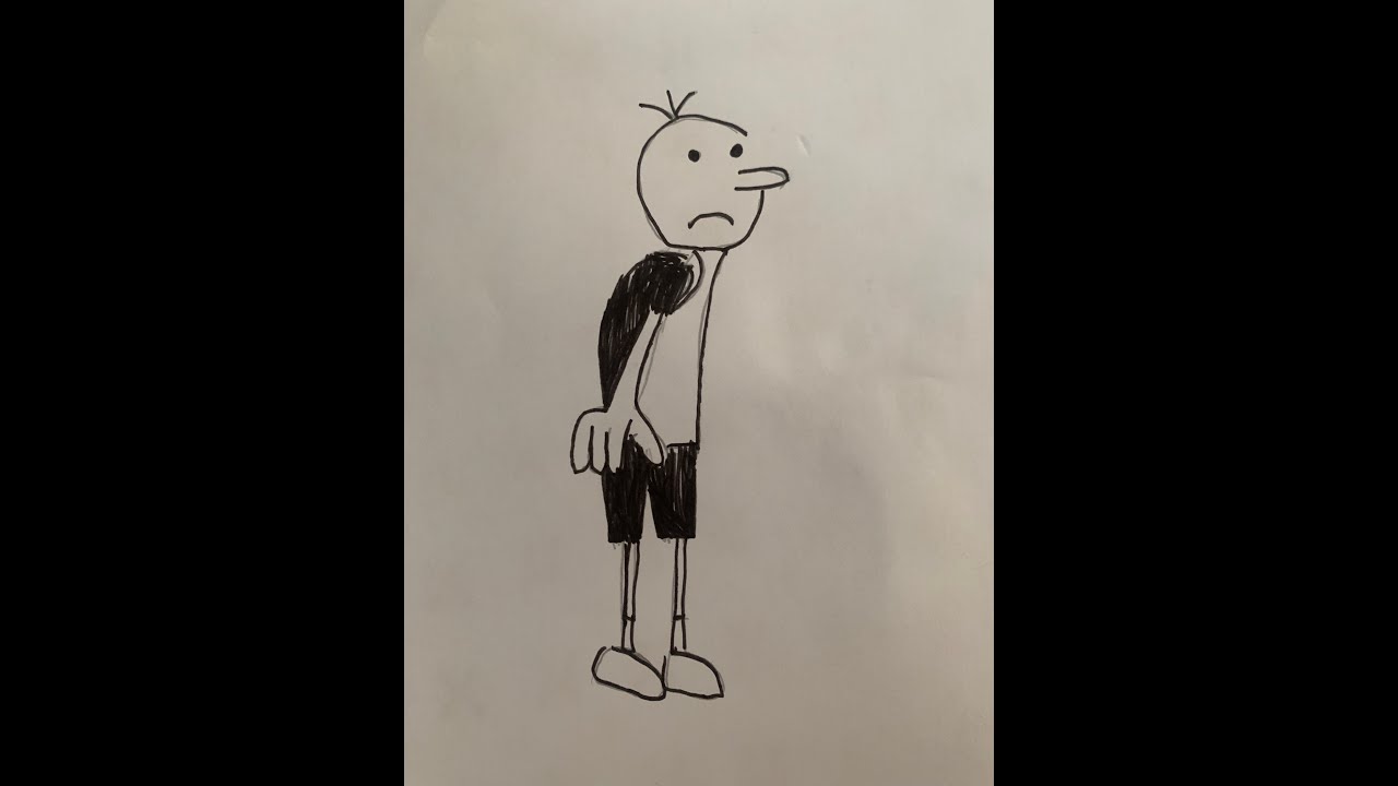 How To Draw Greg Heffley - YouTube