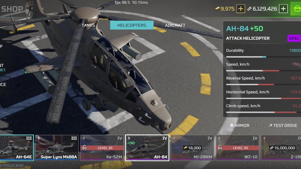 AH-84 From Tier 2 in MW to Tier 4 MWT Stats and Gameplay Closed Alpha ...