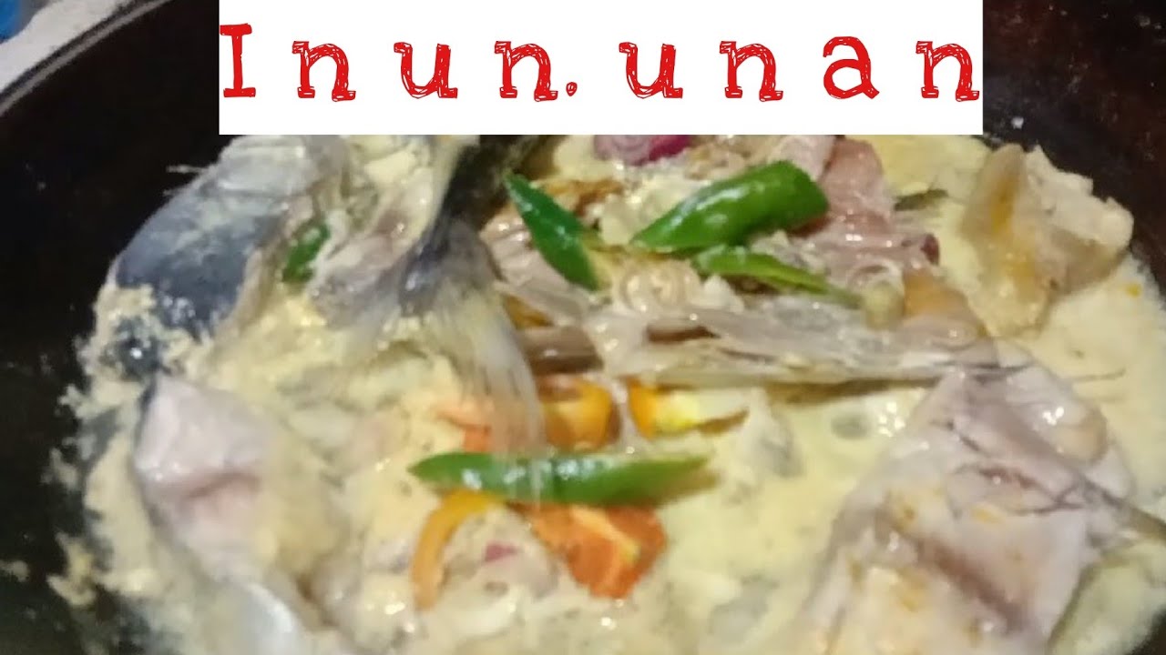 How I cook inun.unan using coconut milk - YouTube