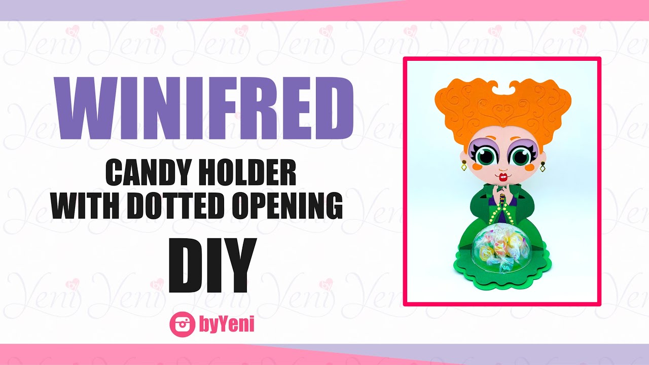 Winifred candy holder / Dulcero de Winifred Hocus Pocus - ByYeni - YouTube