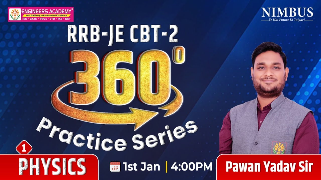 RRB JE 2024 CBT-2 Online Preparation | PHYSICS Practice Questions ...