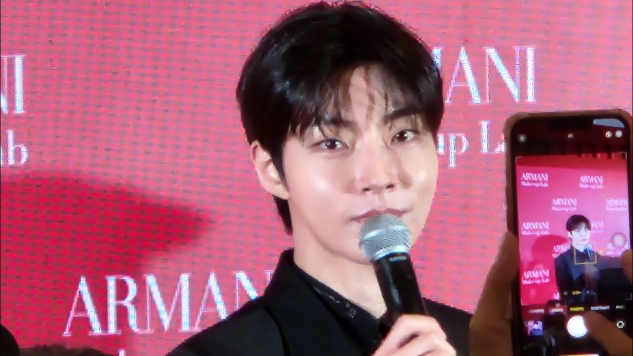 황인엽 Hwang In Youp In Singapore for Armani Make-up Lab Launch [20231003] - YouTube