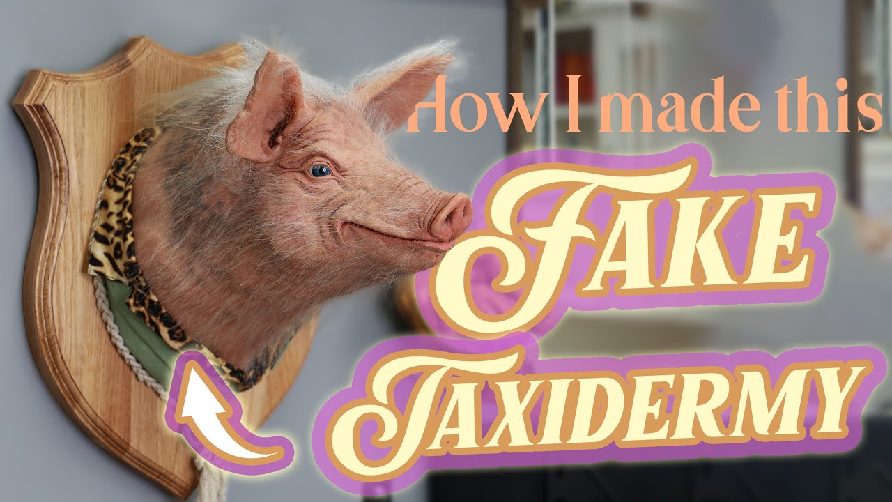 How I made this realistic Pig head from silicone rubber - YouTube