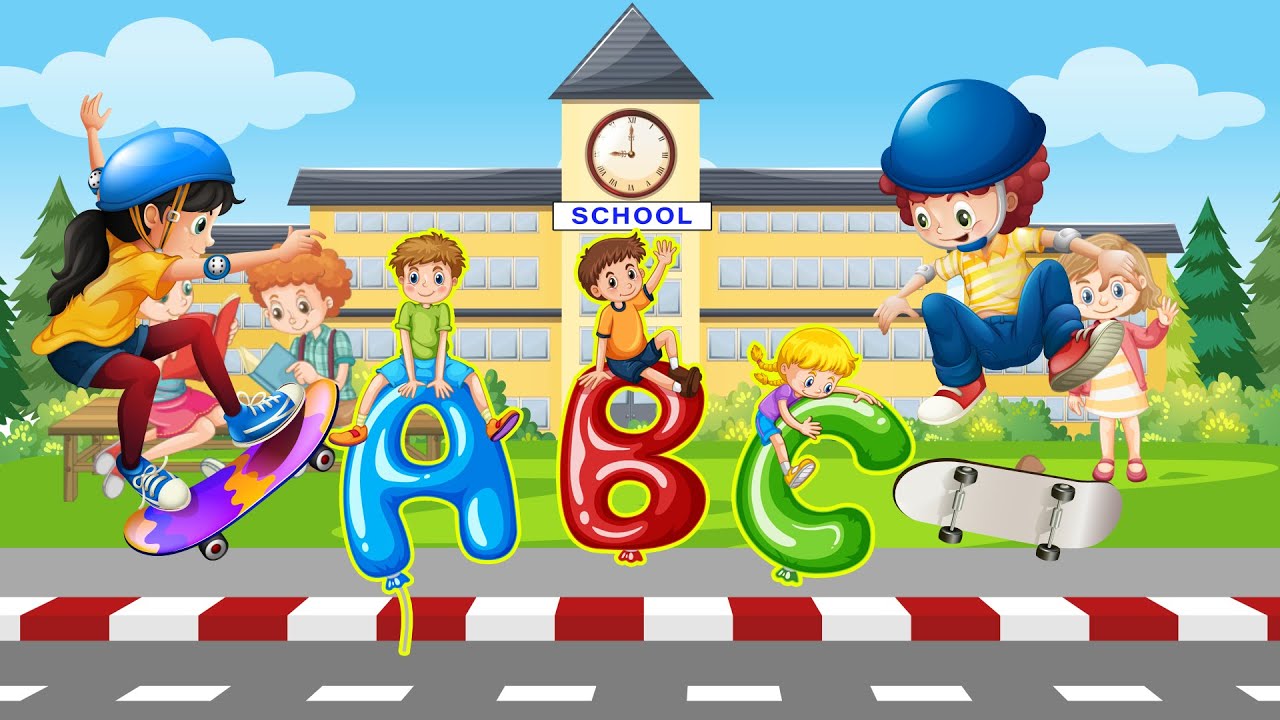 ABCD Boys and Girls Alphabet Learning for Kids Skatting | JUUJUU kids ...