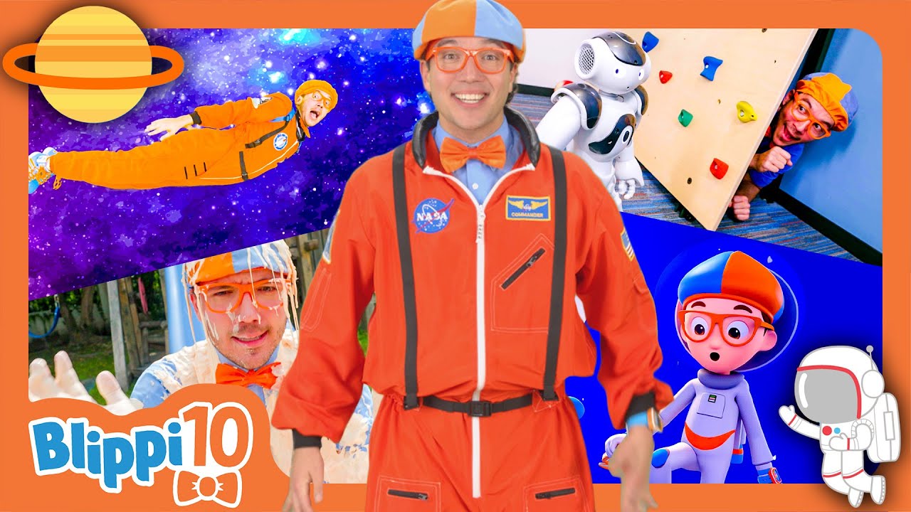 Blippi's 10 BEST Space and Science Moments! 🚀 Blippi | Educational Kids ...