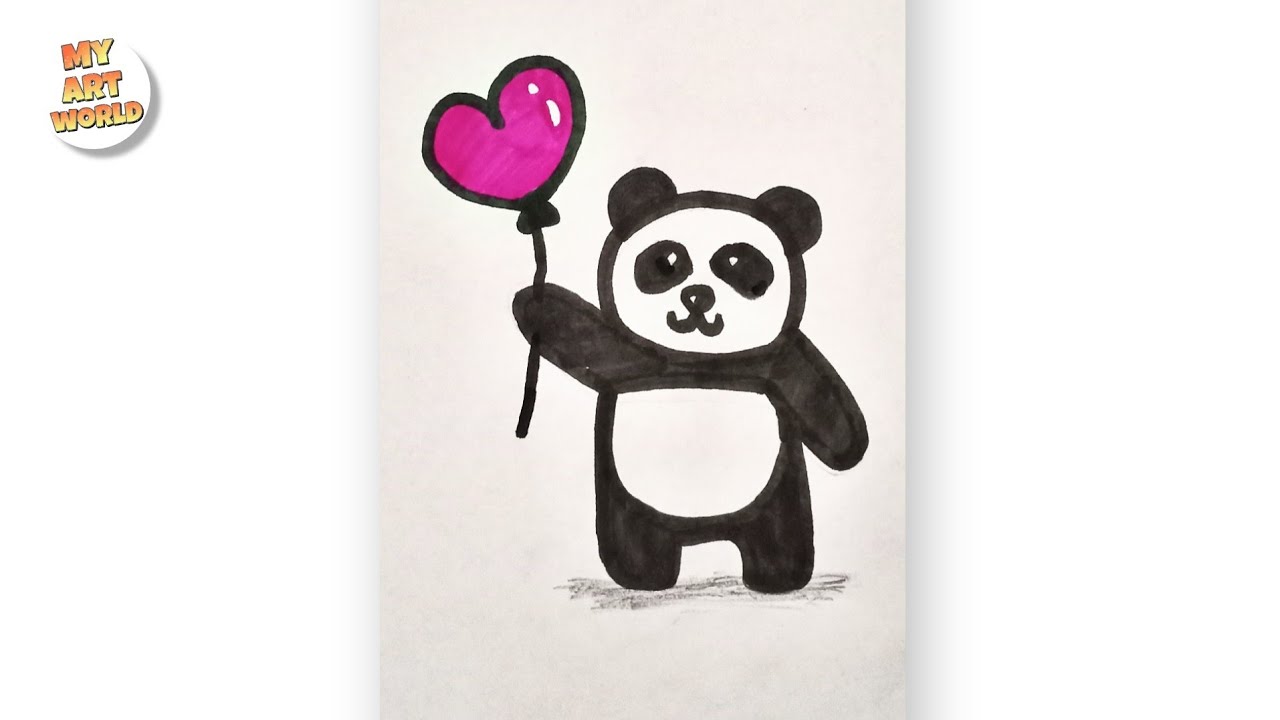 Panda Drawing | How To Draw Easy Panda Drawing - YouTube