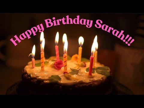 SARAH Birthday Song - Happy Birthday Sarah - YouTube