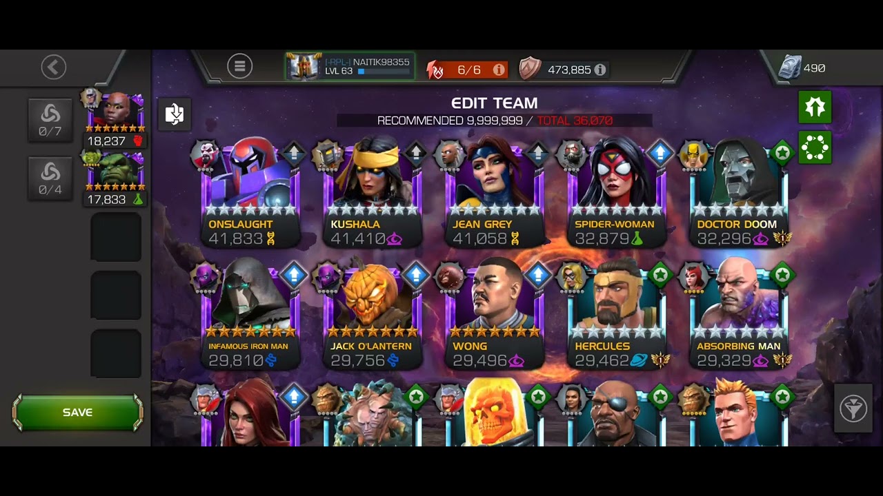 MCOC 7 STAR CHAMPION REBIRTH SELECTOR - YouTube