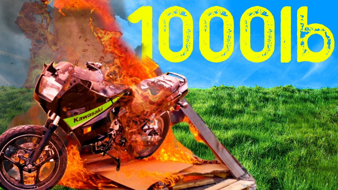 What’s More DESTRUCTIVE Than Fire? 1000lbs of Metal!! - YouTube