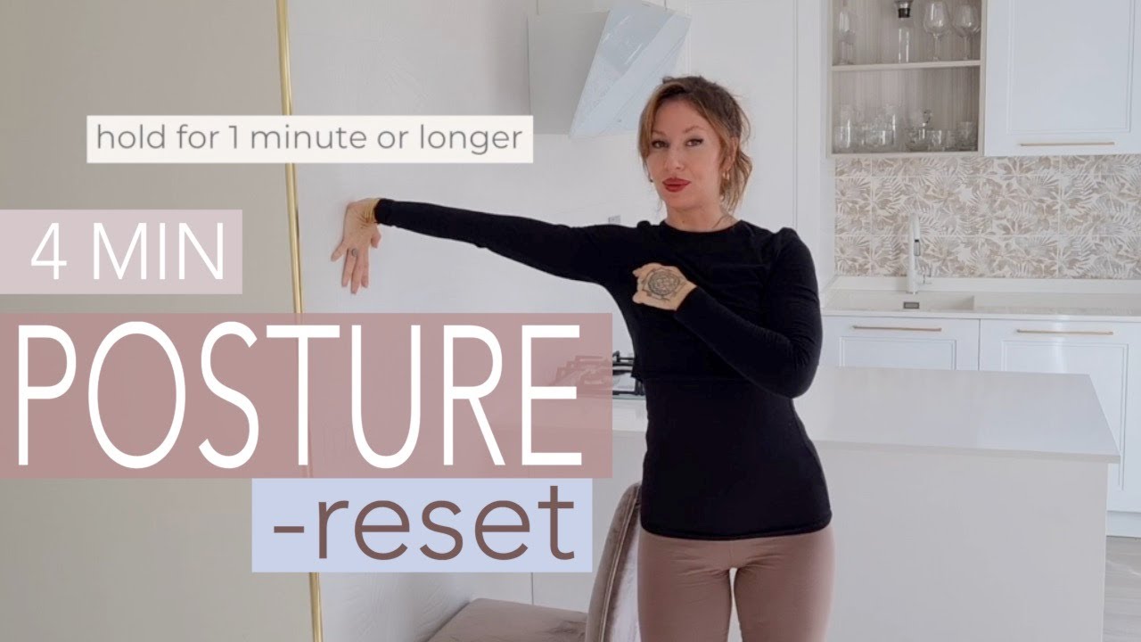 QUICK MORNING RESET | 4 minutes to reset your posture before starting ...