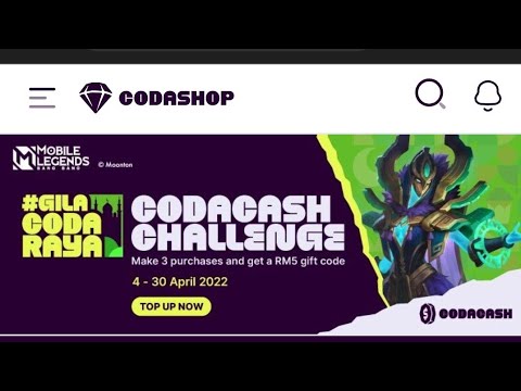 Beli Diamond di Codashop Percuma RM5 Gift Code - YouTube