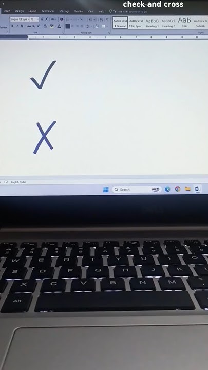 "Add Check & Cross Symbols in MS Word in Seconds! 🖋️💻" - YouTube