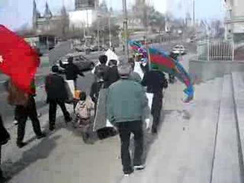 Azeri Protest voicing the recognition of the Khojali Genocid