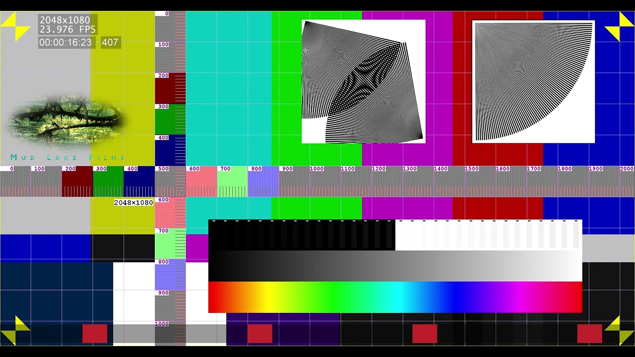 Test Card 2k 23.976 - YouTube