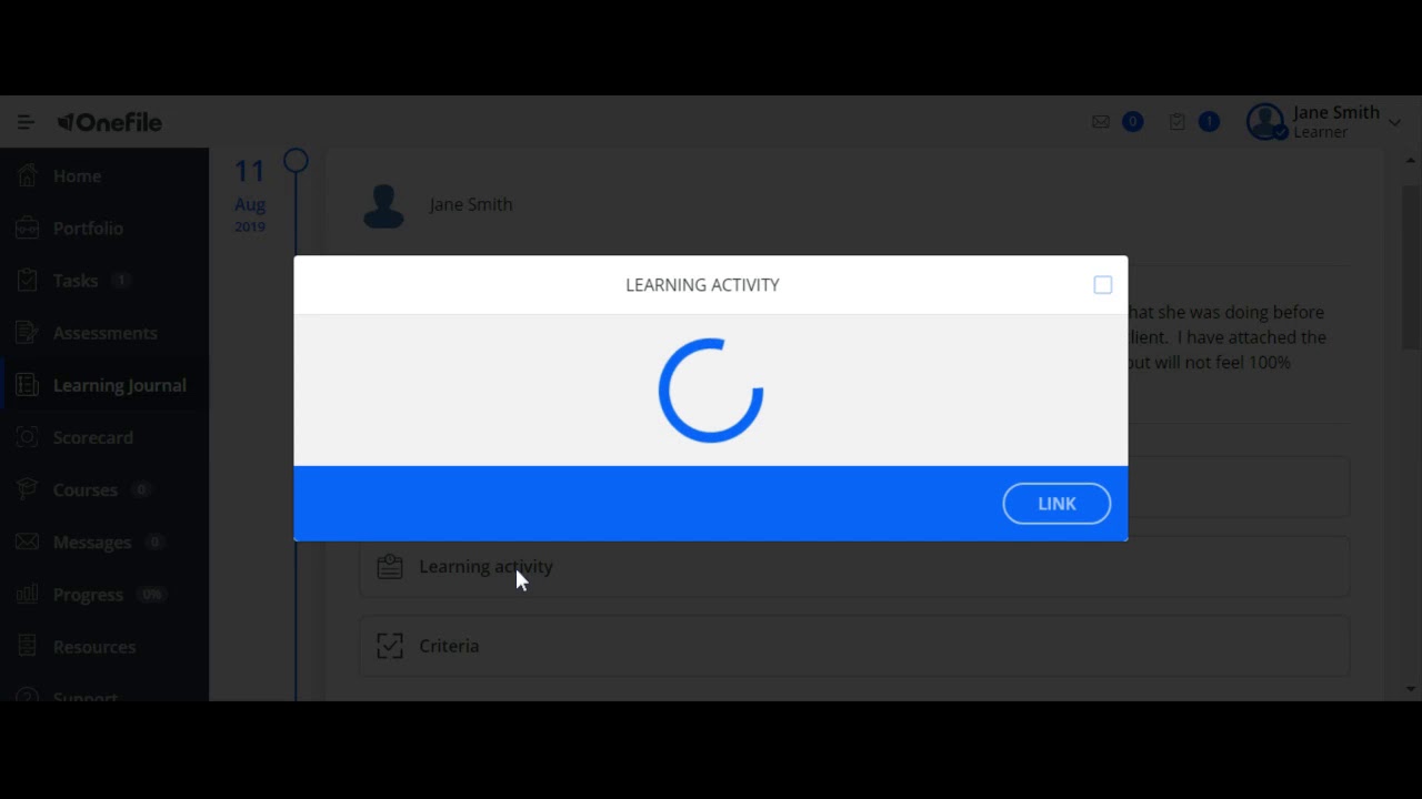 OneFile - Using the Learning Journal - YouTube